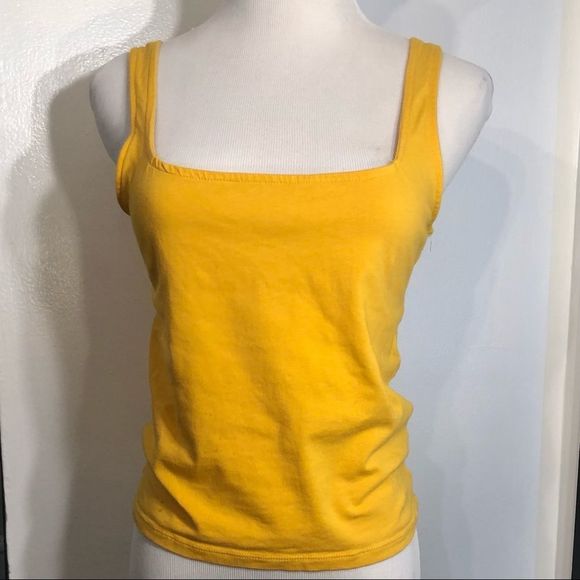 Ambiance | Tops | Cropped Mustard Yellow Tank | Poshmark
